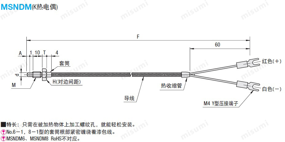 温度传感器 螺丝安装型_螺丝安装型-米思米官网