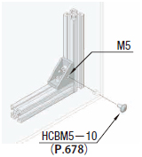 5系列用 槽型反转支架 1列槽用 2孔_5系列用支架（1列槽用）-米思米官网