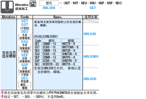 薄型支架 8系列用_8系列用支架（特殊形状）-米思米官网