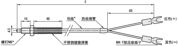 经济型 温度传感器 螺钉安装K型_标准护套型-米思米官网