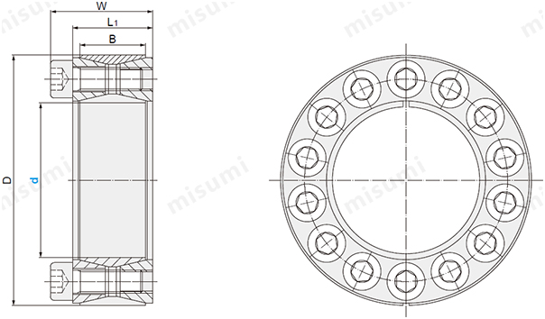 经济型 胀紧套 直柱型_免键胀套-米思米官网