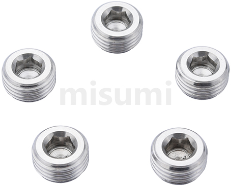 经济型全不锈钢堵头 内六角_螺纹旋入式接头・螺纹旋入式法兰-米思米官网