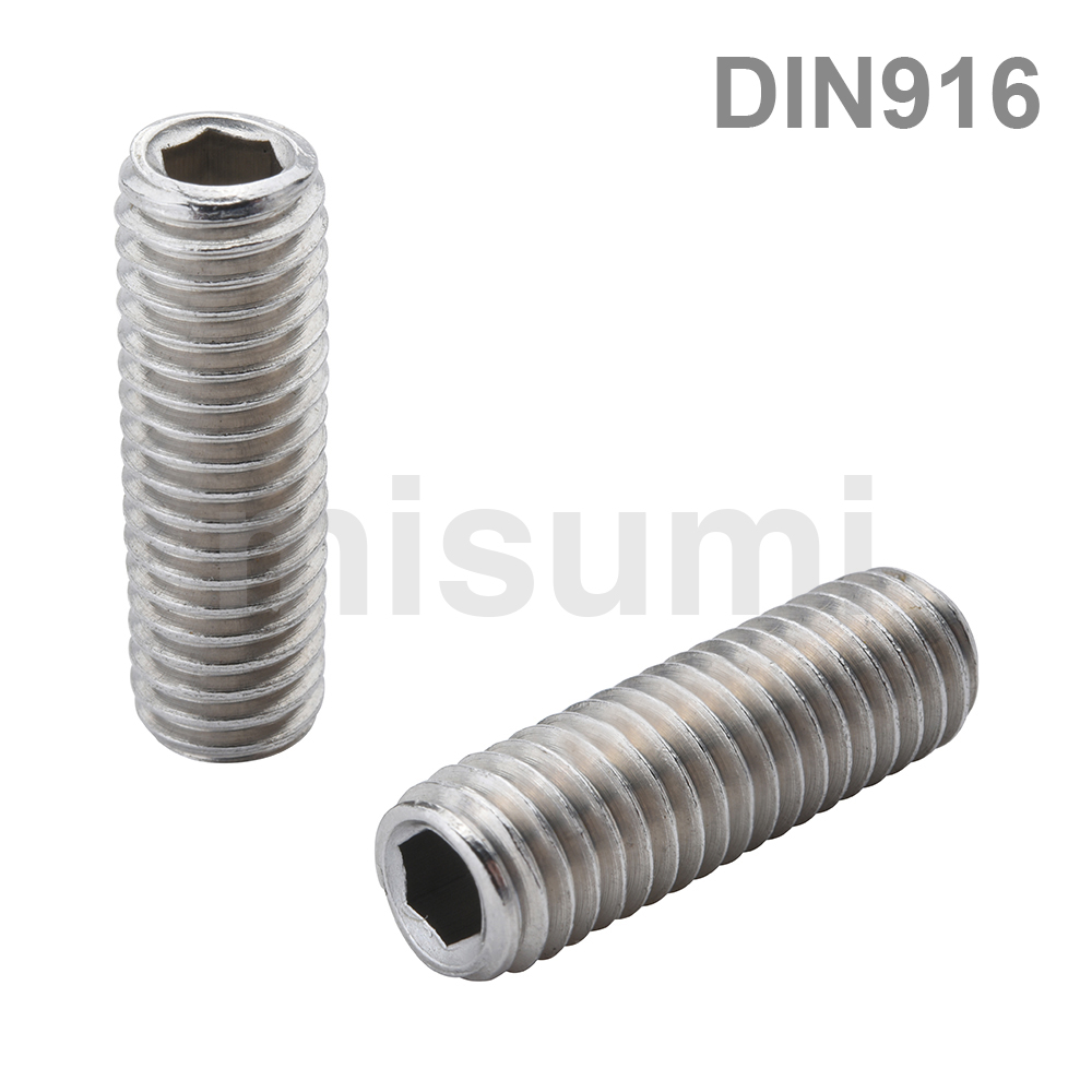 经济型 内六角凹头止动螺丝 DIN916 不锈钢304（盒装销售）_止动螺丝-米思米官网