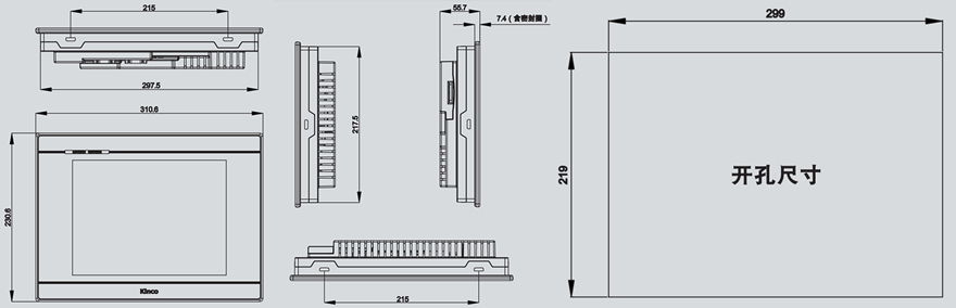 触摸屏 步科触摸屏增强型GH系列_步科KINCO触摸屏（PLC用）-米思米官网