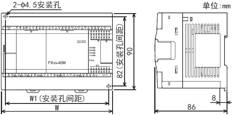 基本单元 FX3G系列PLC_三菱电机MITSUBISHIPLC（CPU模块）-米思米官网