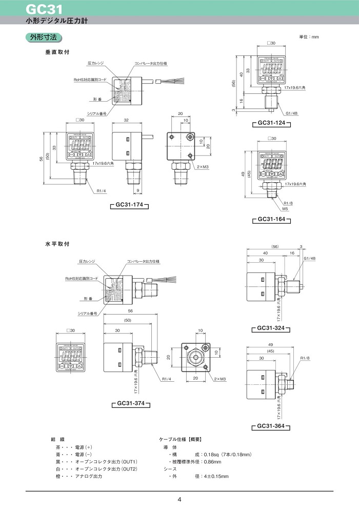 长野计器 NAGANO KEIKI GC30・GC31用面板适配器_长野计器NAGANO KEIKI压力仪表-米思米官网