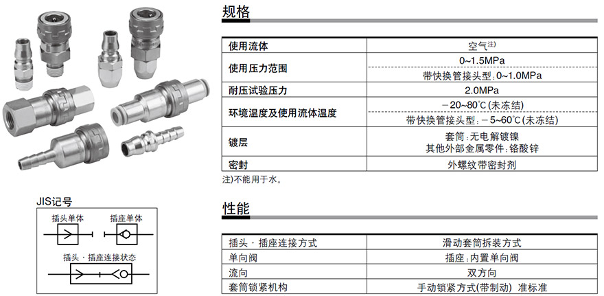 接头 S型 插座型 KK130S系列_SMC管接头/快速接头-米思米官网